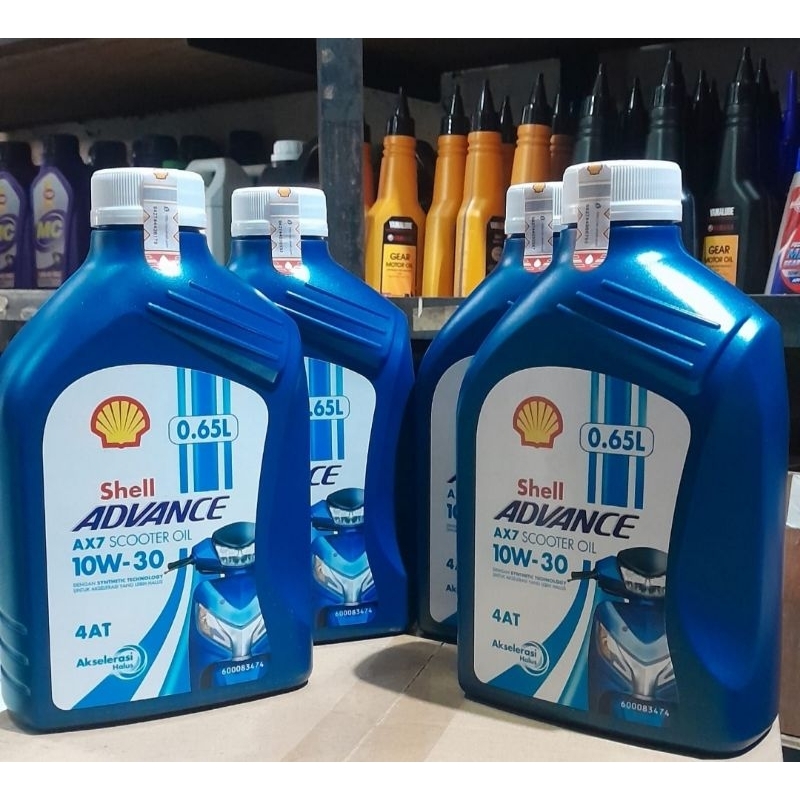 Jual OLI SHELL ADVANCE AX7 MATIC 0,65 ML 10W 30 OLI MOTOR MATIC ...