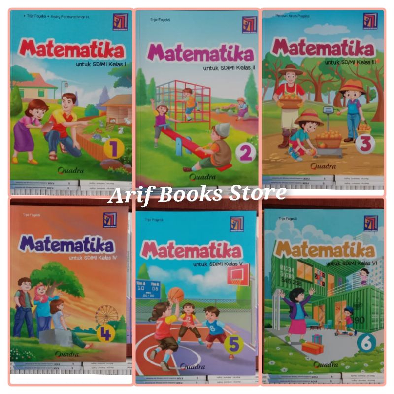 Jual BUKU PAKET MATEMATIKA SD/MI KELAS 1, 2, 3, 4, 5, dan 6. QUADRA ...