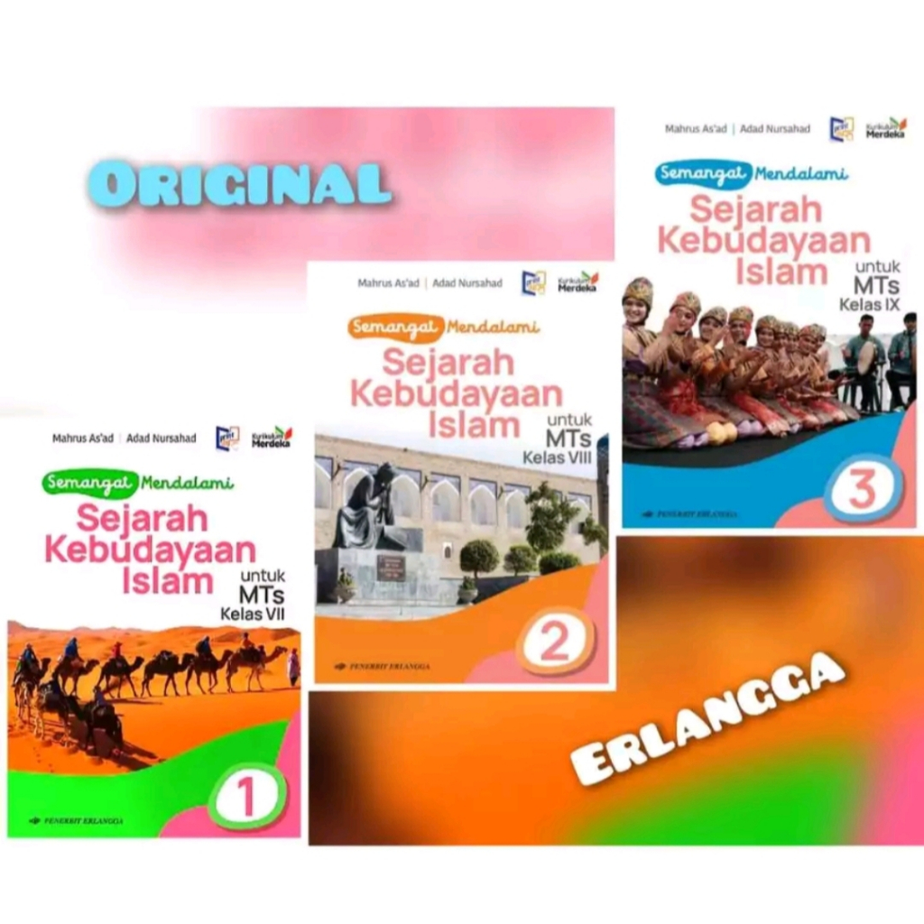 Jual ORI harga satuan buku teks sejarah kebudayaan Islam kurikulum merdeka untuk Mts kelas 7,8,9 ...