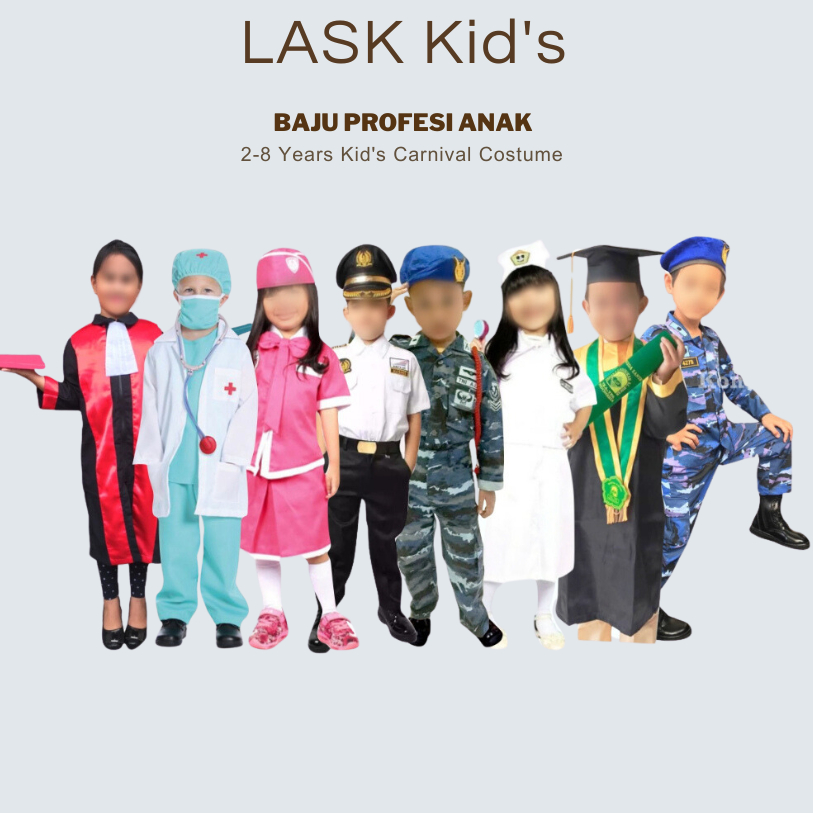 Jual LASKKIDS Baju Seragam Profesi Anak Cewek Karnaval Anak TK PAUD ...
