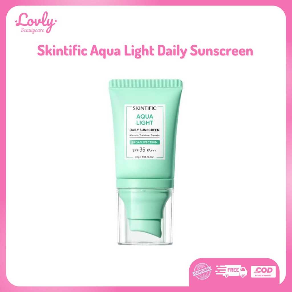 Jual SKINTIFIC - Aqua Light Daily Sunscreen SPF 35 PA+++ 30ml ...
