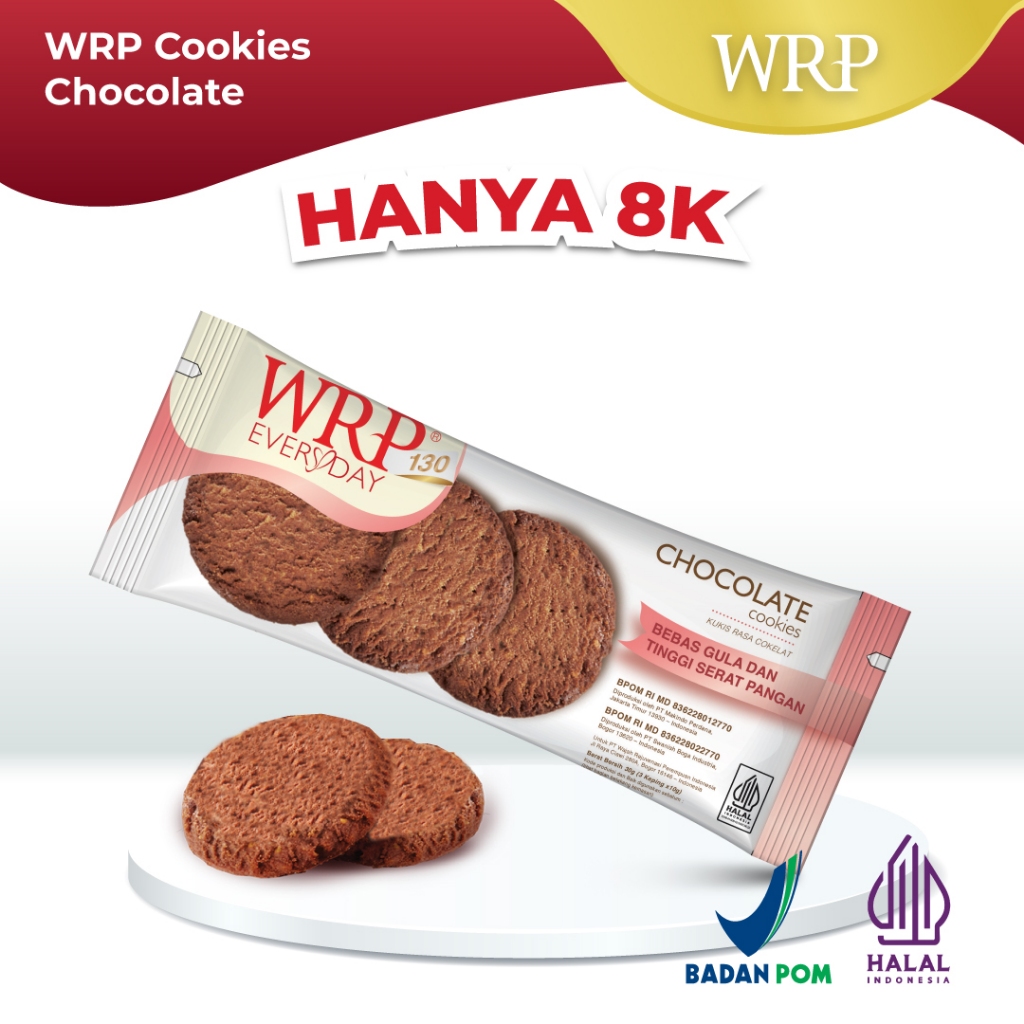 Jual WRP Chocolate Cookies 30g - Camilan Diet | Shopee Indonesia