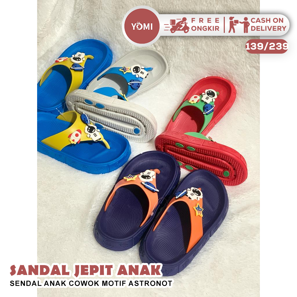 Jual YOMI Sandal Jepit Anak Laki-laki 139 / 239 Sendal Anak Cowok Motif ...