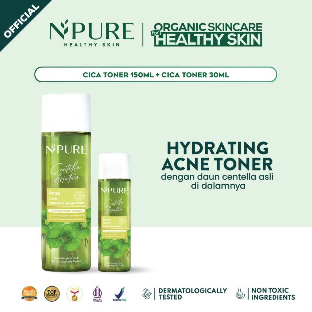 Jual NPURE Centella Asiatica Acne Clear Hydrating Calming Toner 150 ML ...