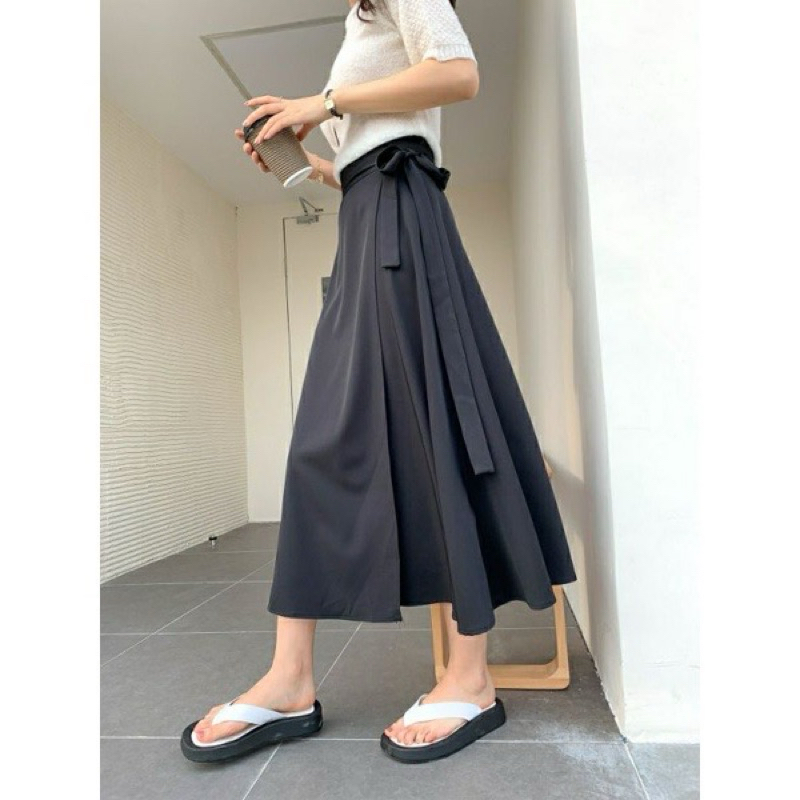 Jual Rok Flare Wanita - Rok Lilit polos | Shopee Indonesia