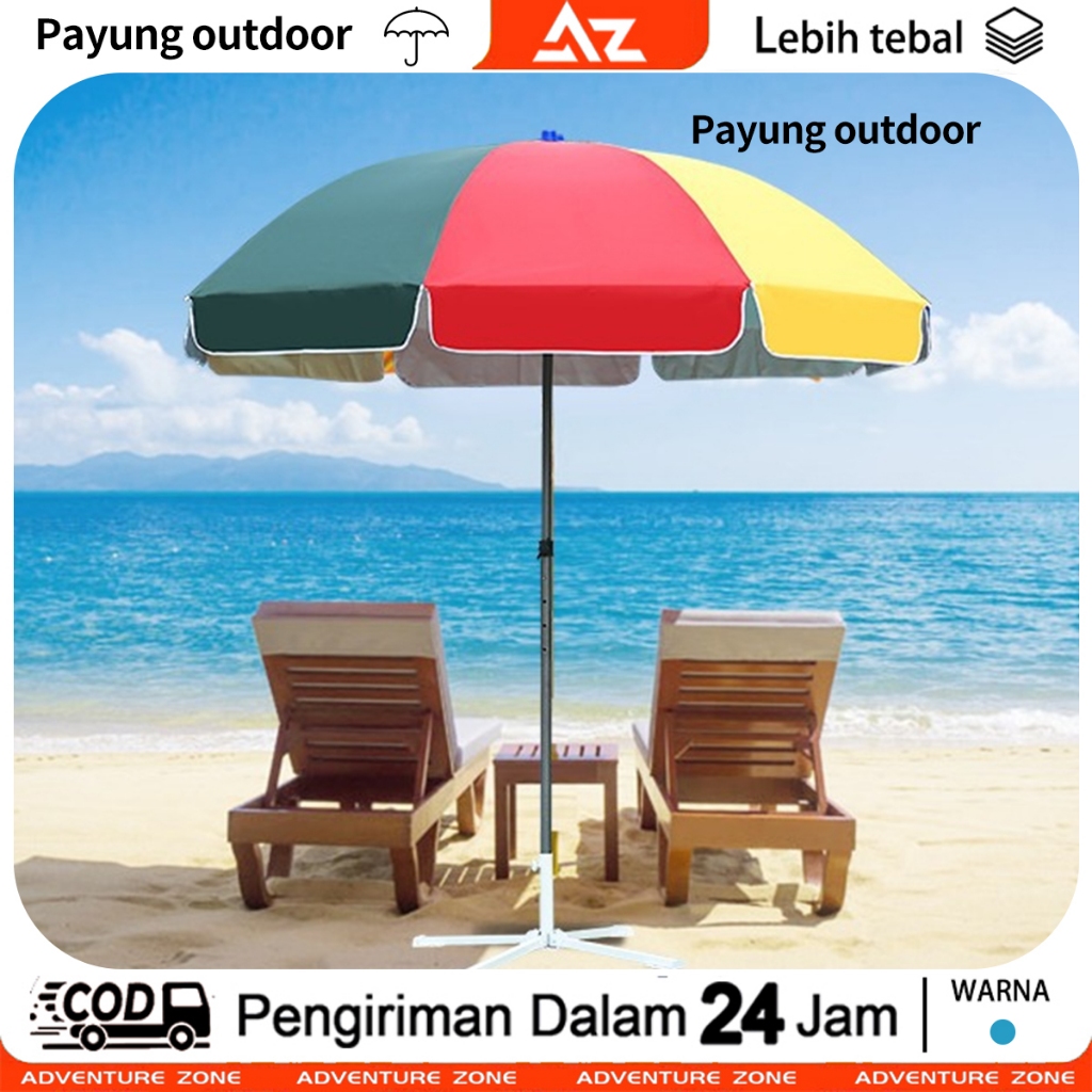 Jual Payung Tenda Jumbo Payung Tenda 180-280 cm Jualan Taman Pantai Cafe Bazar Lapak | Shopee ...