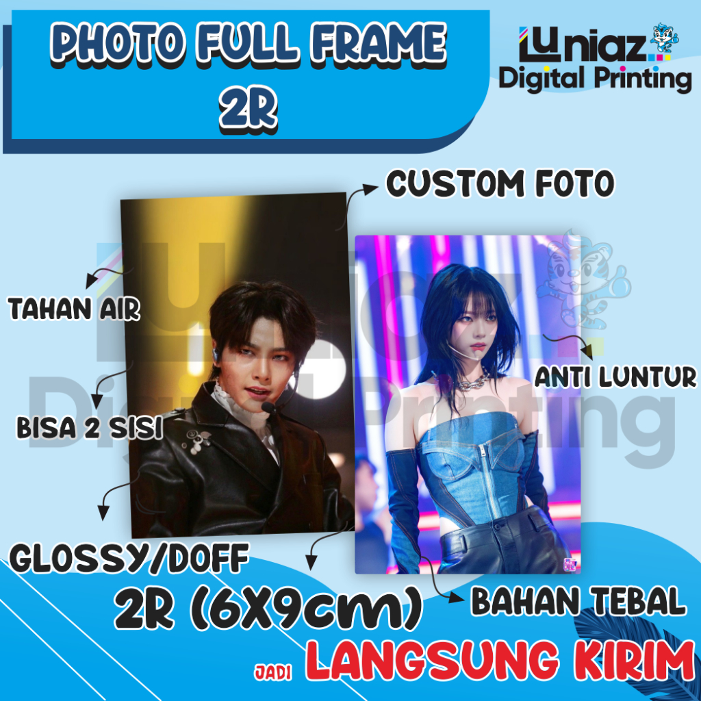 Jual CETAK FOTO 2R FULL FOTO FULL FRAME 2R MURAH GLOSSY HARGA SUPER ...