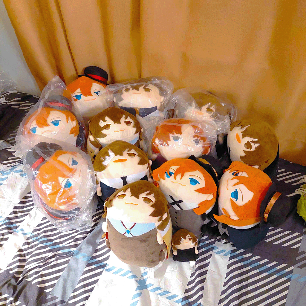 Jual [OFFICIAL] BSD Bungo Stray Dogs Mochi MS Plush Dazai Chuuya Oda ...