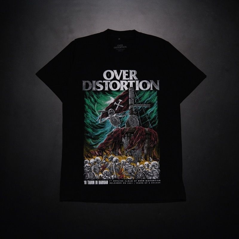 Jual T-Shirt Kaos Distro Pria Wanita | Over Distortion 03 - Black series | Shopee Indonesia