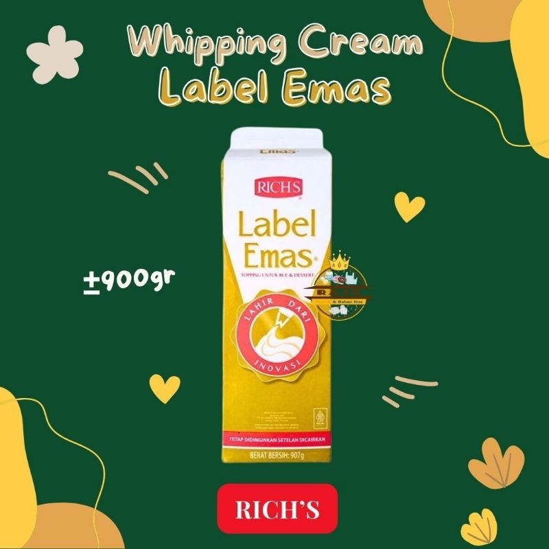 Jual RICH'S Whip Topping Gold Label ( Non Dairy ) 907gr - Instant Only ...
