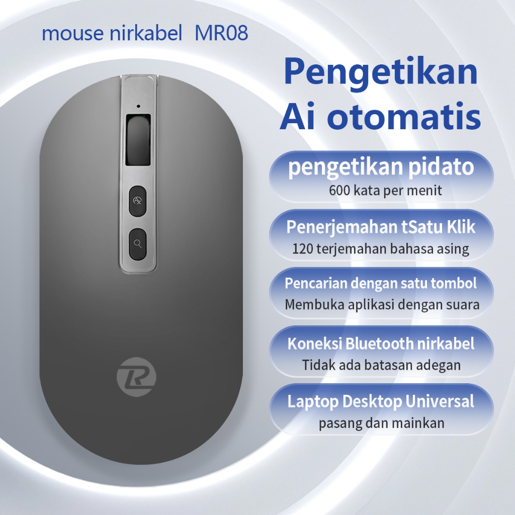 Jual RULINK MICLINK MR08 Mouse AI Cerdas Mengetik otomatis,Penerjemah ...