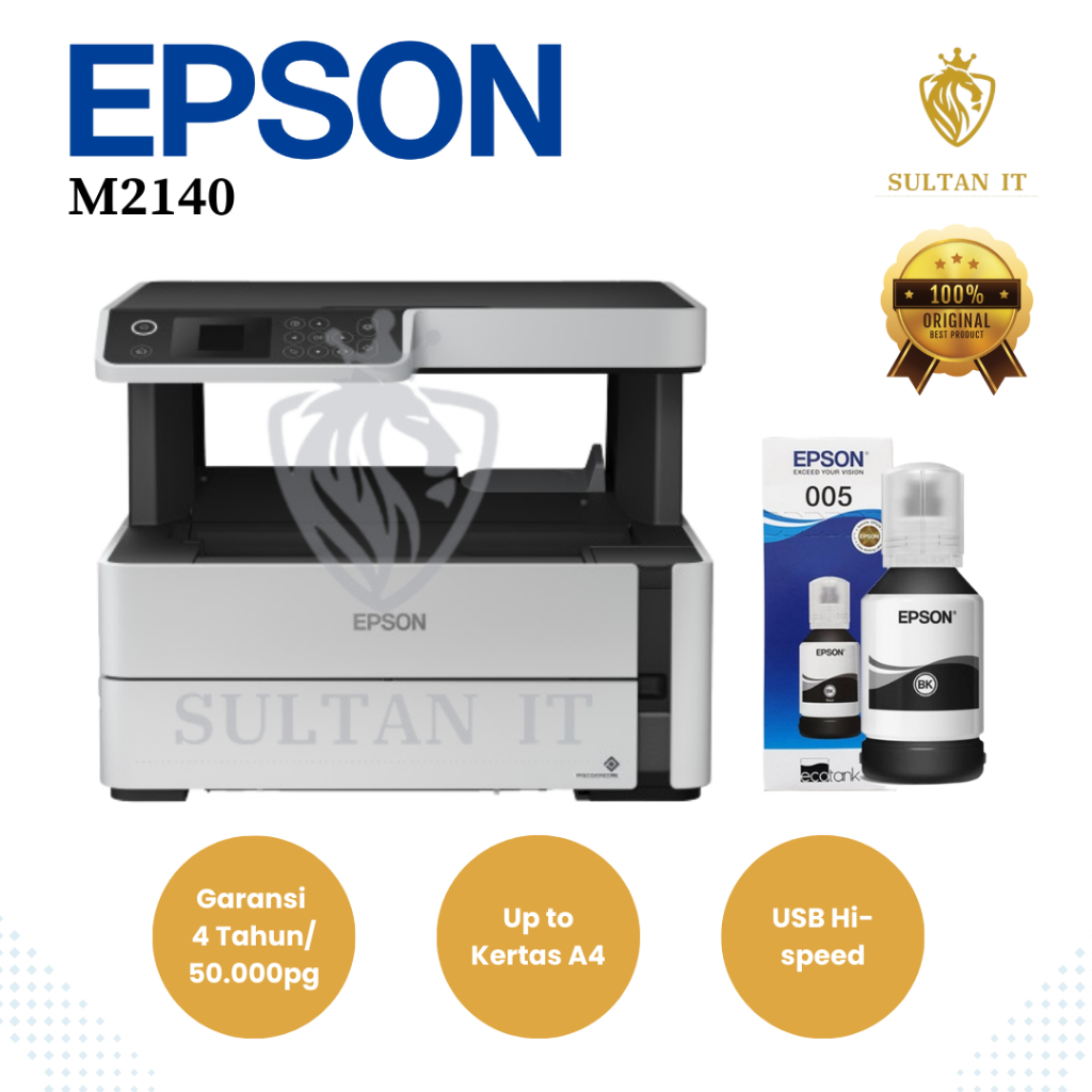Jual Printer Epson EcoTank Monochrome M2140 All-in-One Ink Tank Printer ...