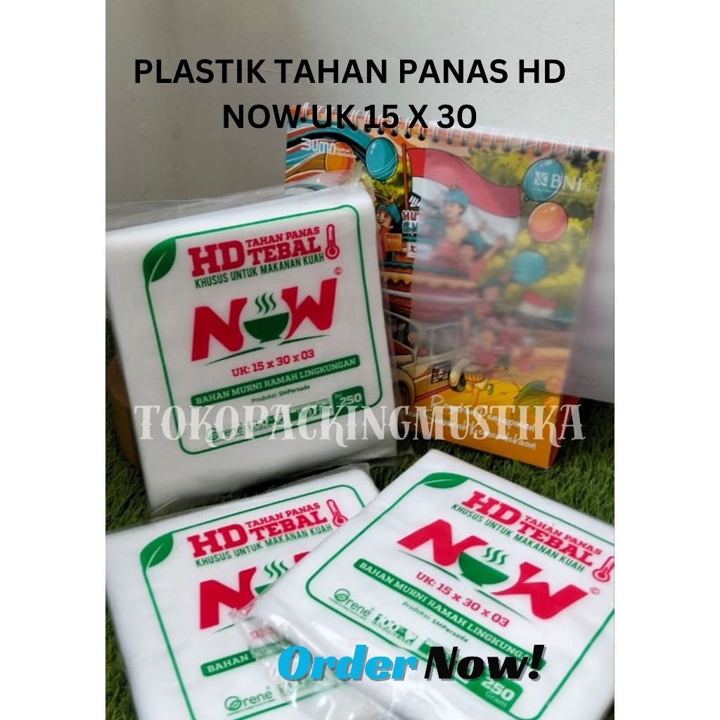 Jual Plastik Hd Now Tahan Panas Uk 15 X 30 Cocok Untuk Makanan (Baso ...