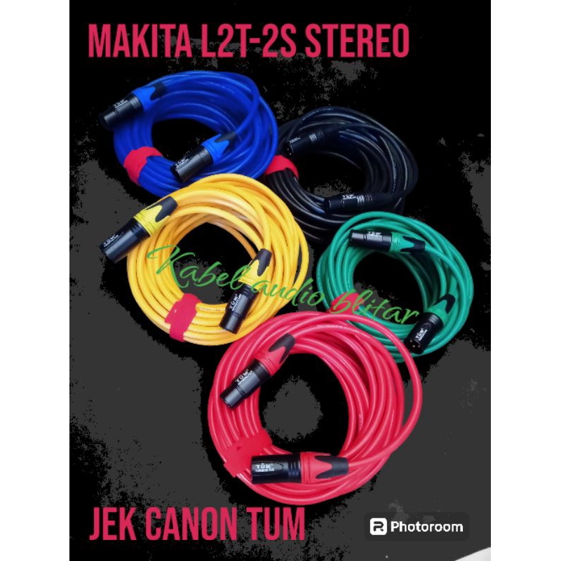 Jual kabel mic/microphone XLR TUM male to XLR female ..kabel MAKITA ...