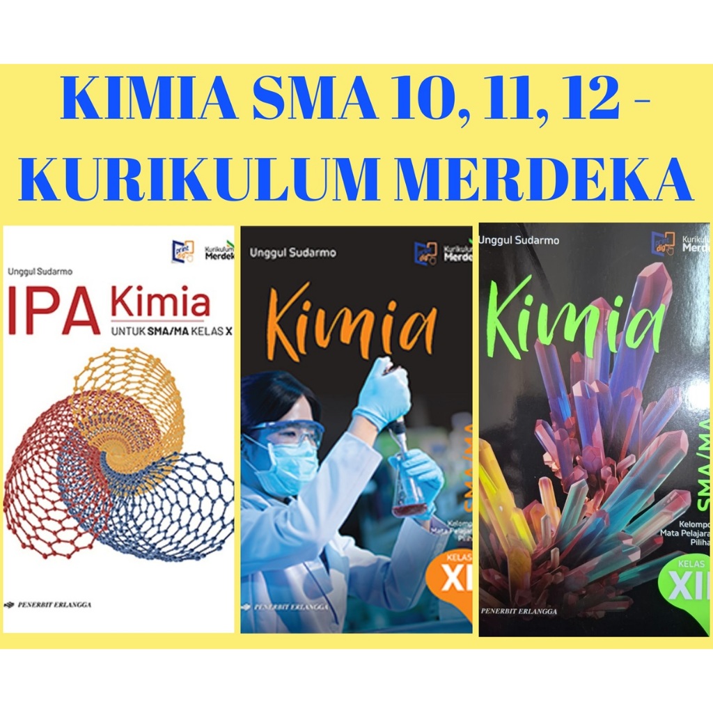 Jual IPA Kimia & Kimia SMA Kelas 10, 11, 12 - Kurikulum Merdeka ...