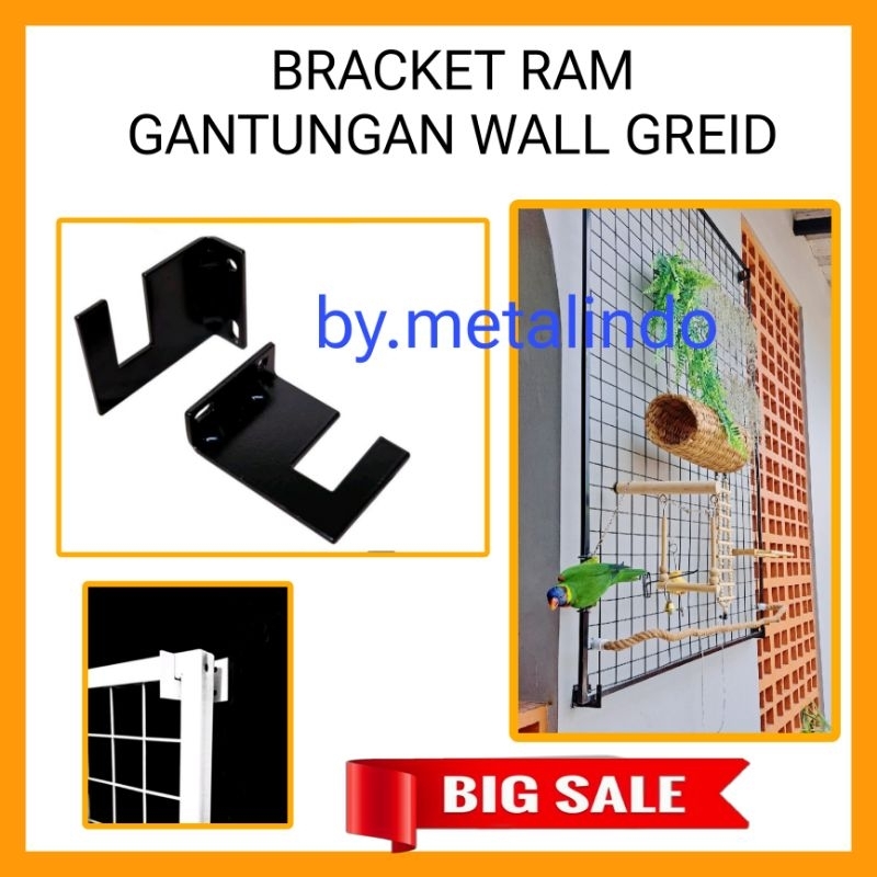 Jual Bracket Ram Dinding Gantungan Weremesh Dinding Bracket Gantungan ...