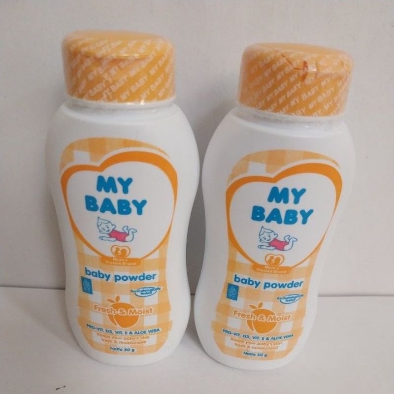 Jual (2pcs) My baby powder 50g | Shopee Indonesia