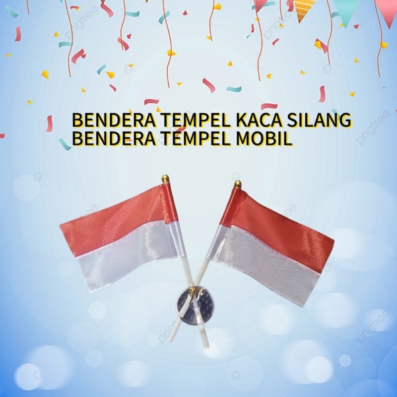 Jual BENDERA Tempel Kaca Silang Merah putih Bendera kaca mobil | Shopee ...