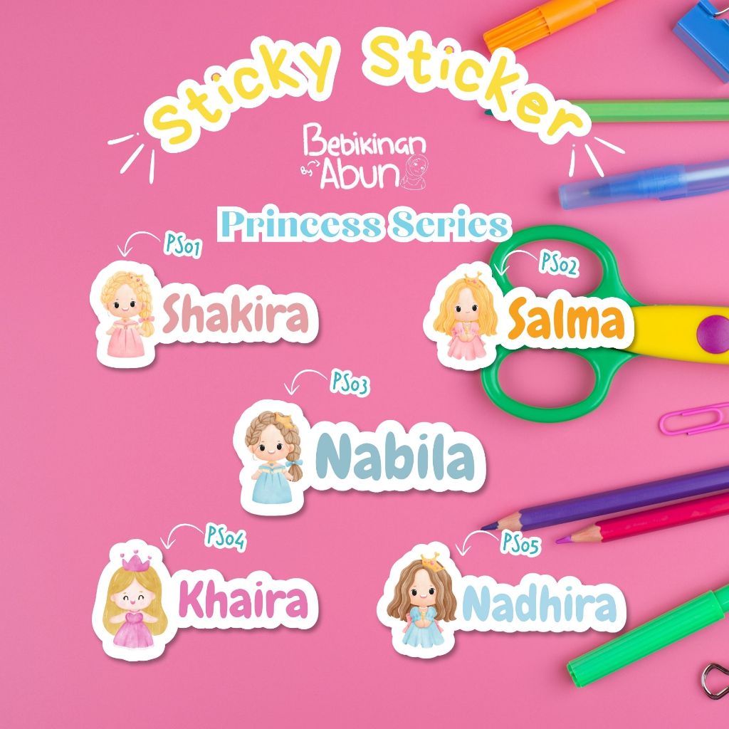 Jual Sticker Nama Custom| Sticker Label Nama | Sticker Anti Air ...