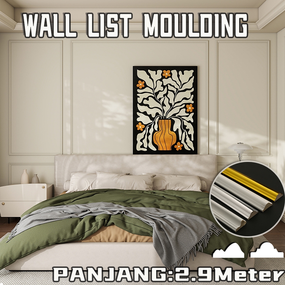 Jual 2.9 M Wall Moulding Tempel Molding Dinding Ruang Tamu / Wall ...