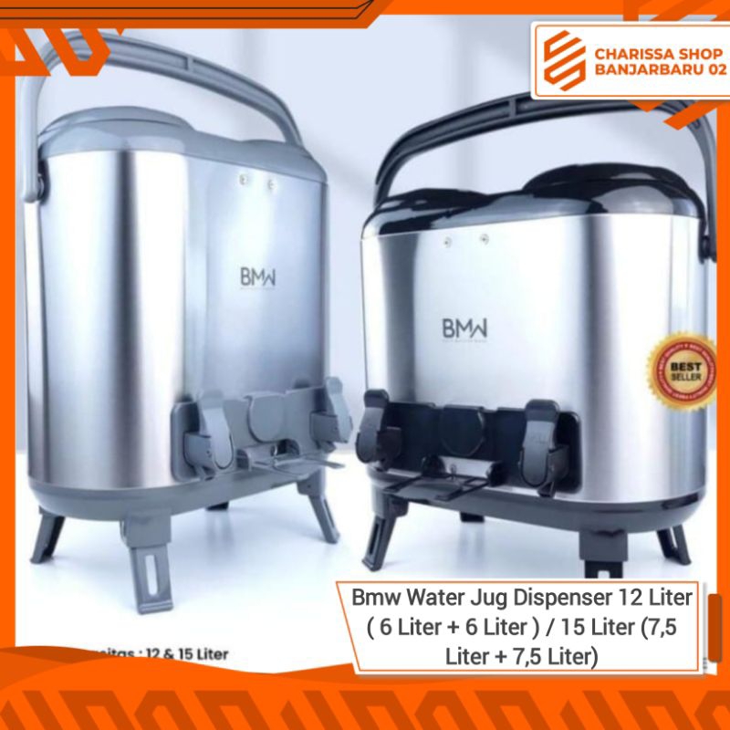 Jual Bmw Water Jug Dispenser 12 Liter ( 6 Liter + 6 Liter ) / 15 Liter (7,5 Liter + 7,5 Liter ...