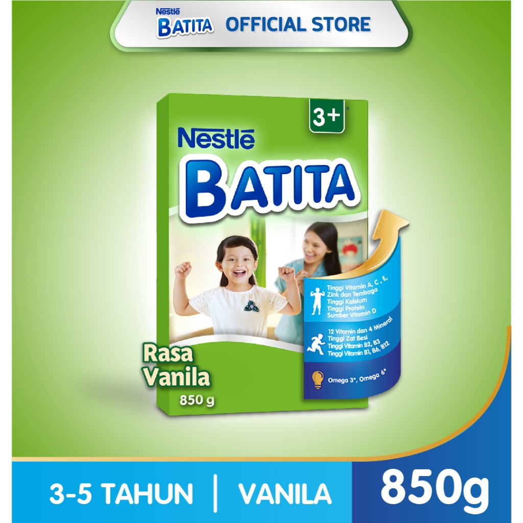 Jual Nestlé BATITA/DATITA 3+ Rasa Vanila 3-5 tahun 850 gr | Shopee ...