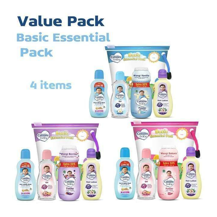 Jual CUSSONS MURAH BASIC ESSENTIAL VALUE PACK GIFT SET MEDIUM NEWBORN ...