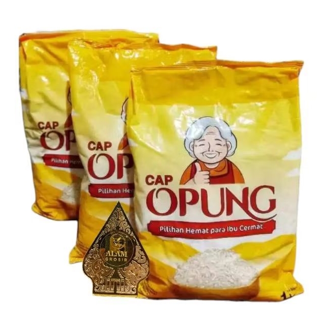 Jual Beras Pulen Cap OPUNG 1KG Medium Murah | Shopee Indonesia