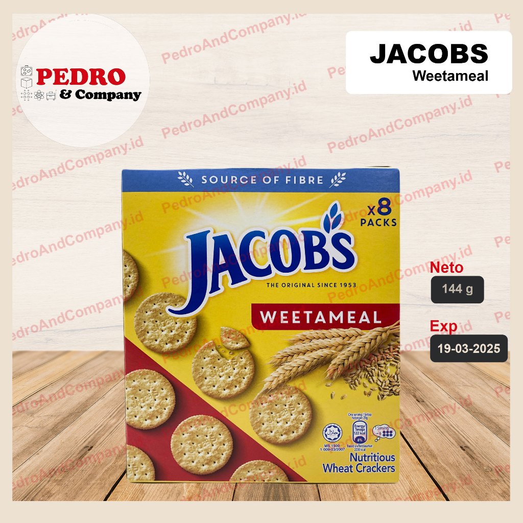 Jual Jacobs WEETAMEAL biskuit gandum 144 gram - kaleng besar | Shopee ...