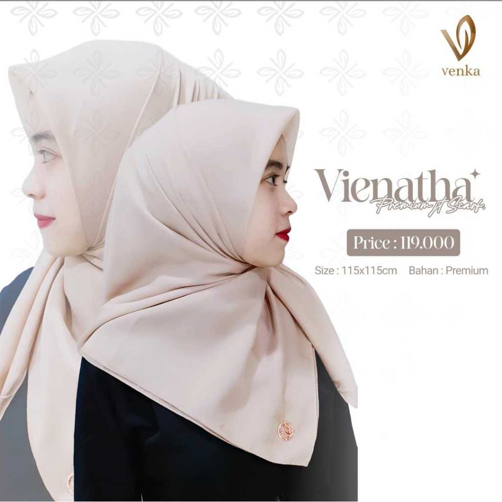 Jual Venka Hijab Segiempat Vienatha JT Premium Scarf | Shopee Indonesia