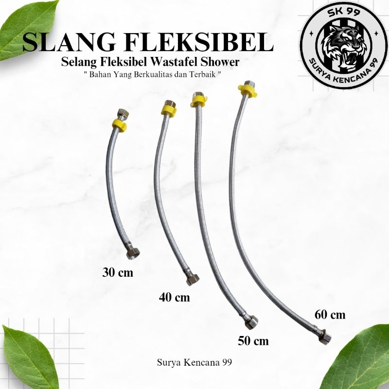 Jual Selang Fleksibel flexibel Wastafel Shower / slang Closet 30 40 50 ...