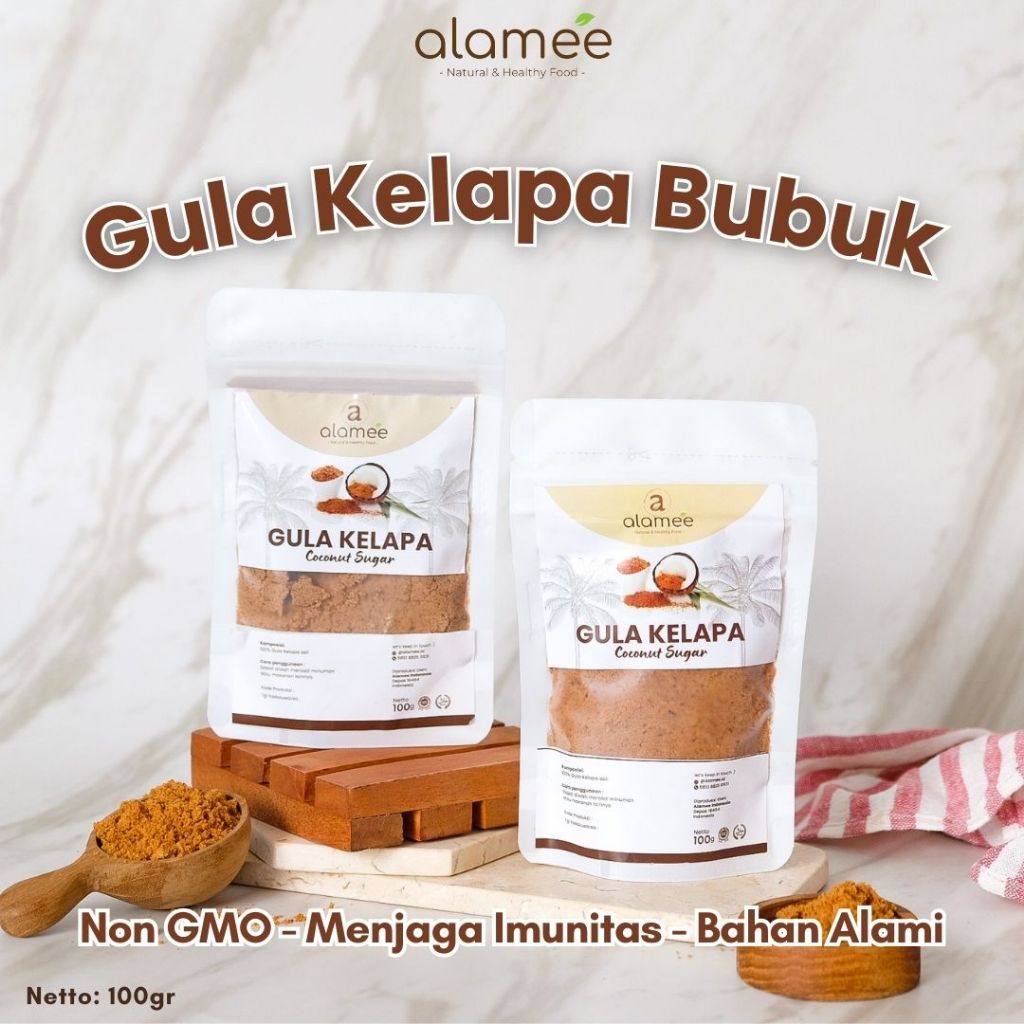 Jual Coconut Sugar Premium Gula Kelapa Asli 100gr Organik Bubuk Powder ...