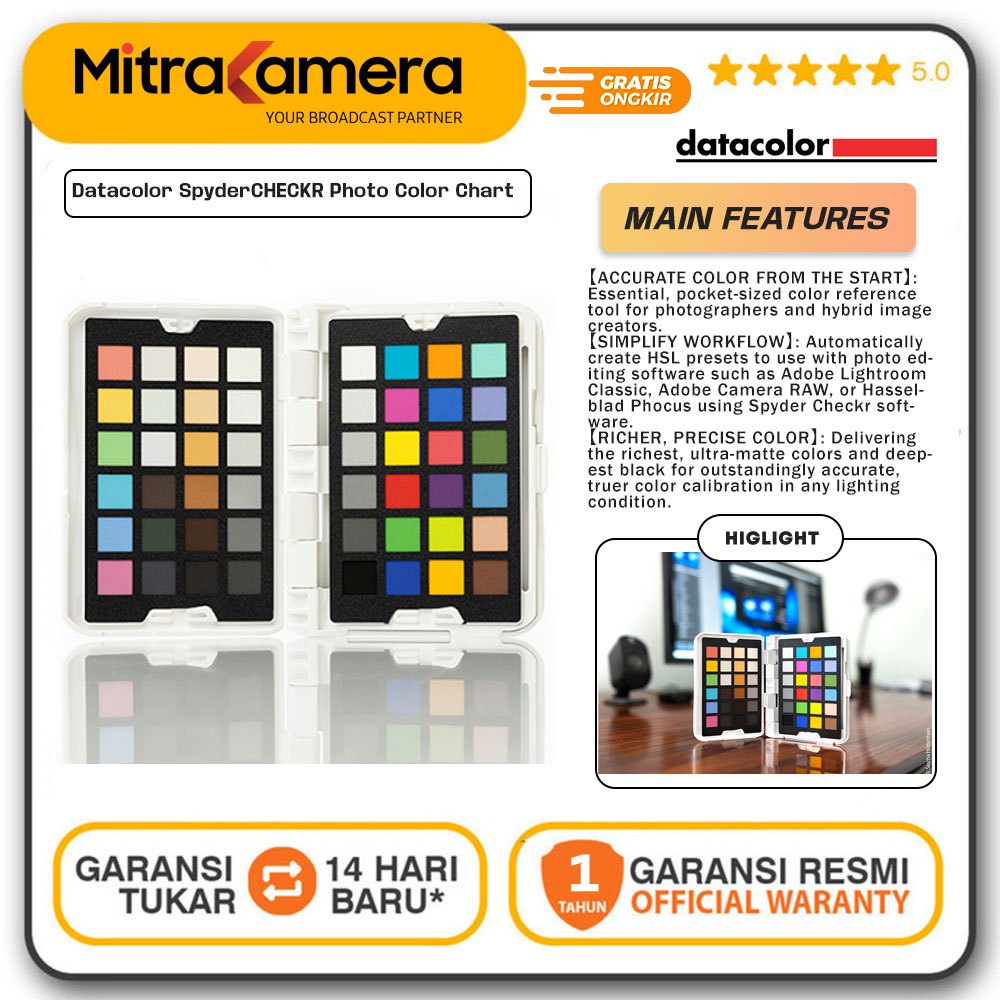 Jual Datacolor SpyderCHECKR Photo Color Chart | Shopee Indonesia