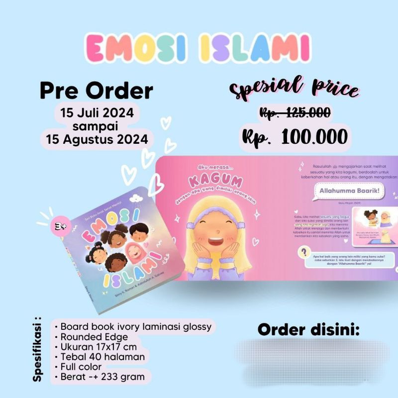 Jual [READY] Boardbook Anak : Buku Emosi Islami karya Silmy Risman dan Pak Aabidullah A. Sabree ...