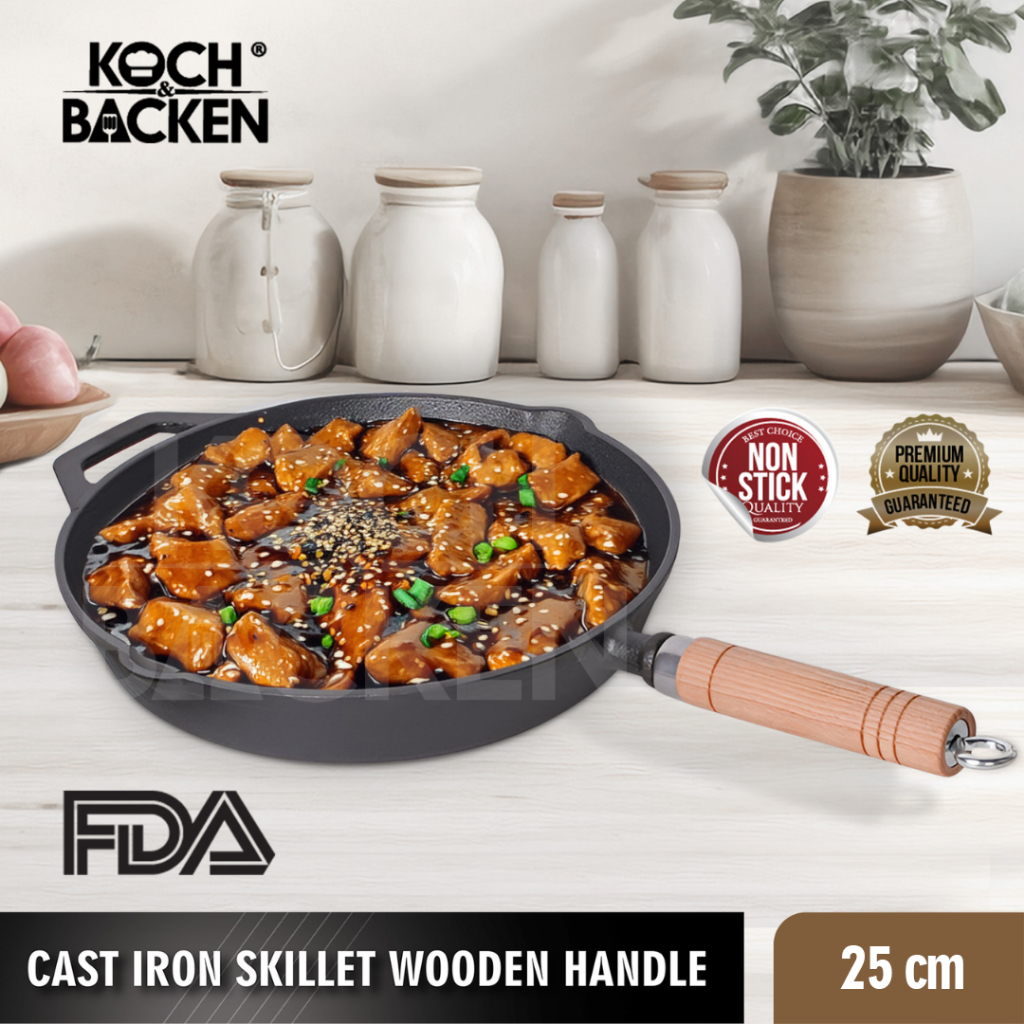 Jual KOCH&BACKEN Cast Iron Fry Pan 25cm - Wajan Penggorengan Panci Besi ...