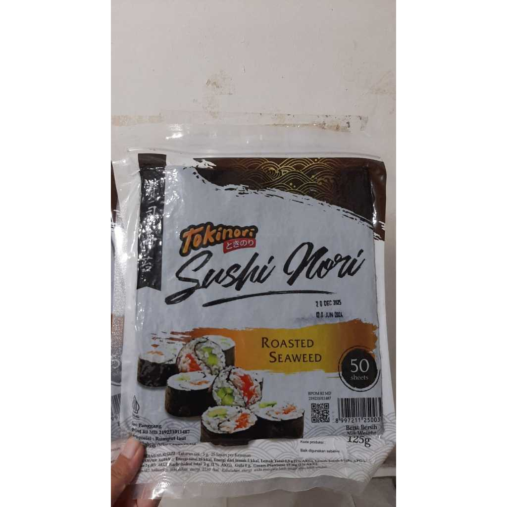 Jual Tokinori sushi nori rumput laut 50sheets | Shopee Indonesia