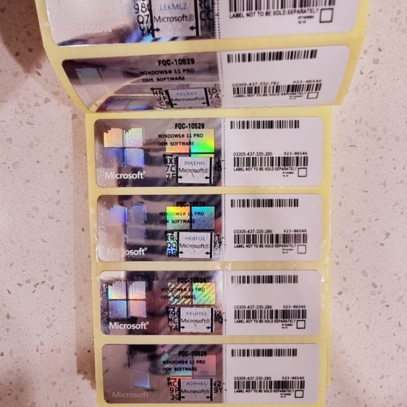 Jual Sticker COA WIN 11 PRO OEM / WINDOWS 11 PRO LIFETIME | Shopee ...