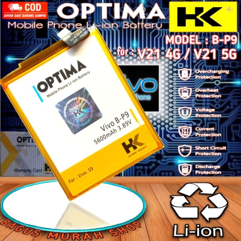 Jual Batre Vivo V21 4G Baterai V21 5G Battery BP9 V 21 4G / V 21 5G Double power original HK ...