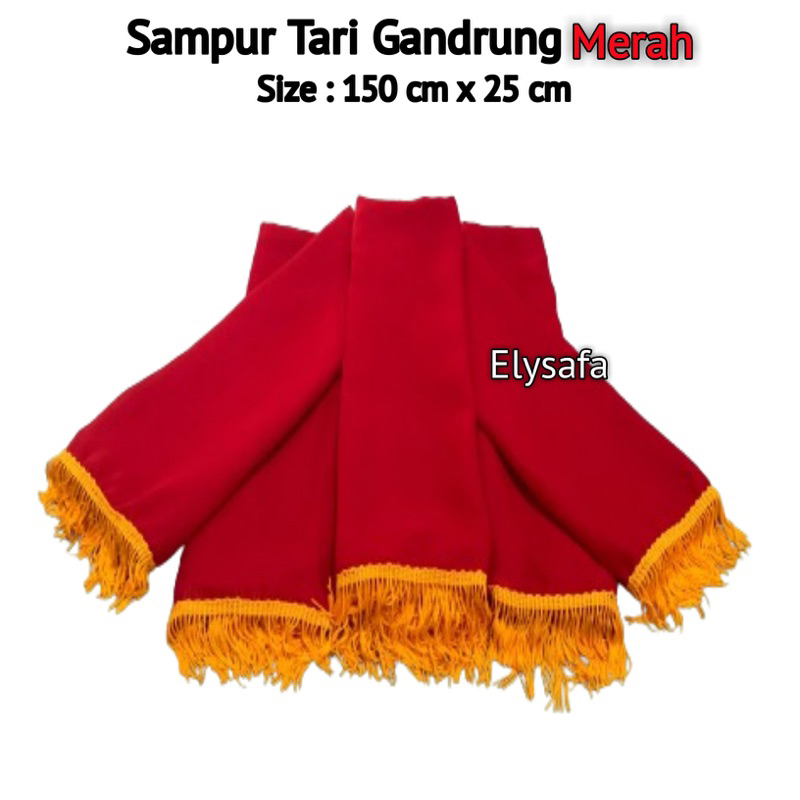 Jual sampur/selendang Tari Gandrung Merah Untuk anak TK/Paud | Shopee ...