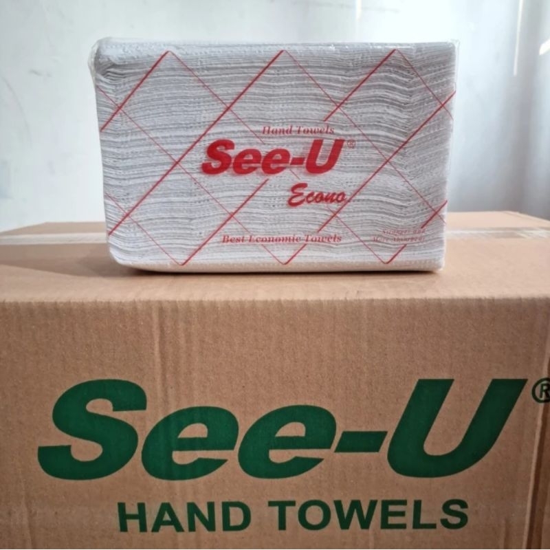Jual Tissue See-U Hand Towel Multifold Econo Red 1 Dus isi 20 pack ...