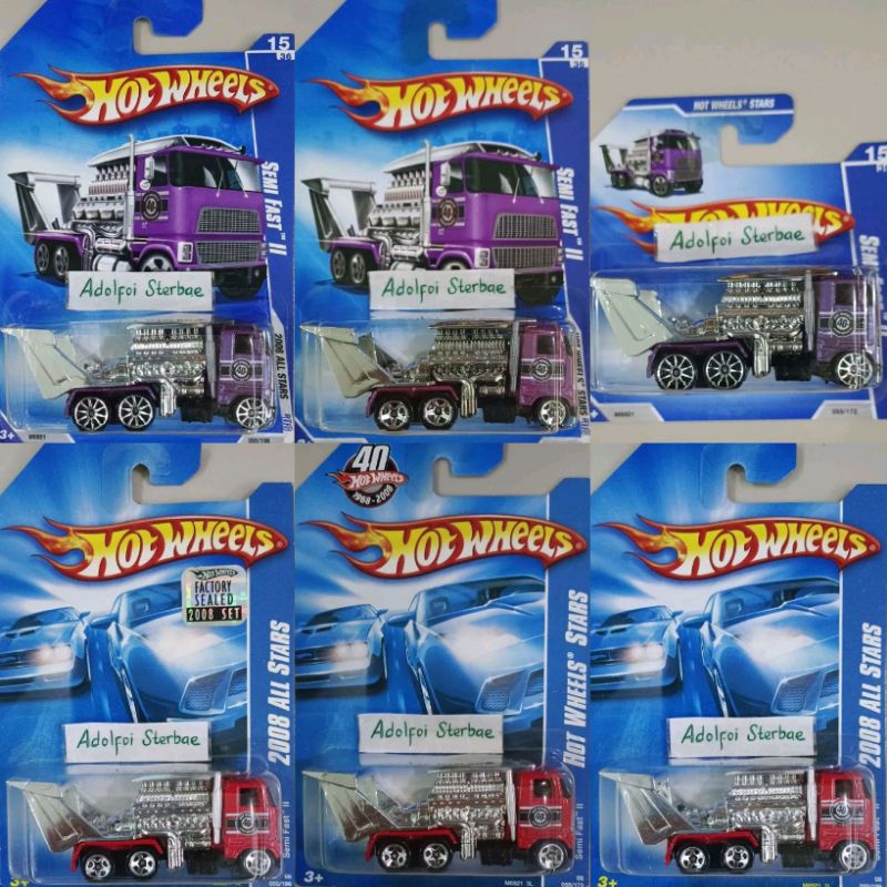 Jual hotwheels hot wheels semi fast II 2 factory sealed short card akta ...
