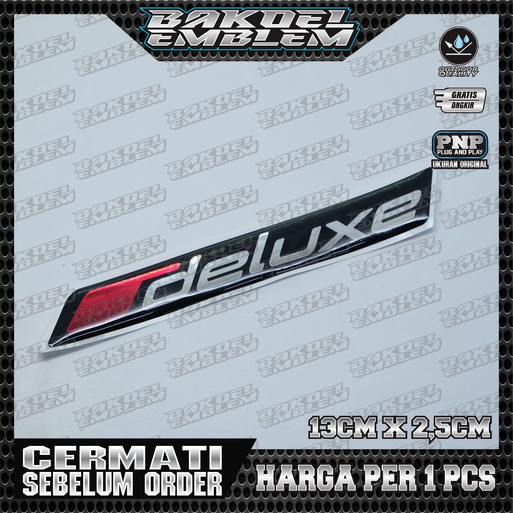 Jual emblem bagasi deluxe terios / emblem r deluxe terios | Shopee ...