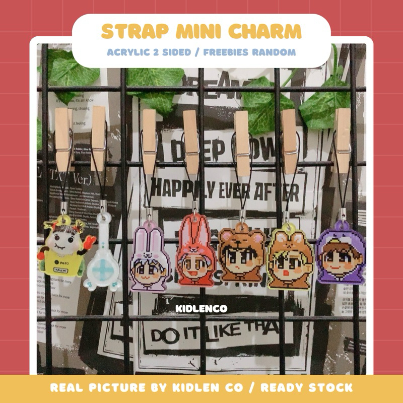 Jual txt charm mini strap phone ♡ moabong ppulverse yeonjun soobin ...