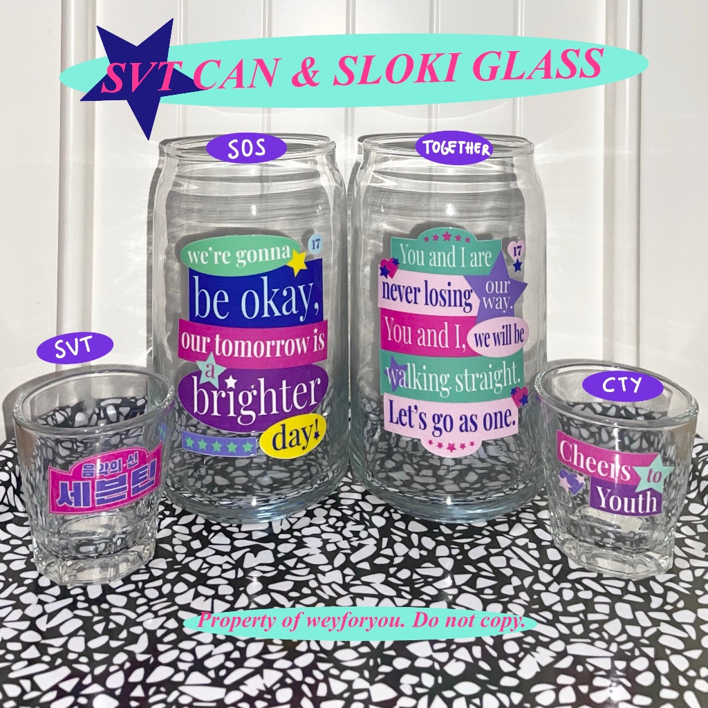 Jual SVT Can & Sloki Glass (gelas seventeen) | Shopee Indonesia