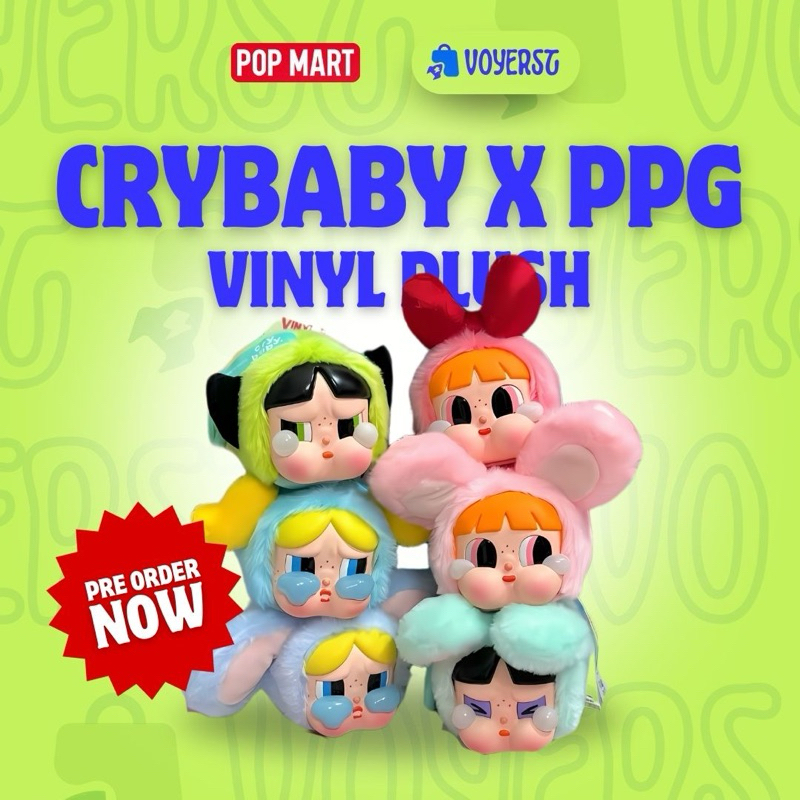 Jual POPMART CRY BABY X PPG VINYL PLUSH (BLINDBOX) | Shopee Indonesia
