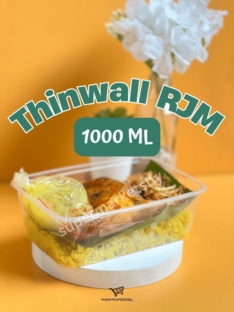 Jual Thinwall Kotak Makan 1000 ml TRANSPARAN / Food Container 1000 ml TRANSPARAN RJM | Shopee ...