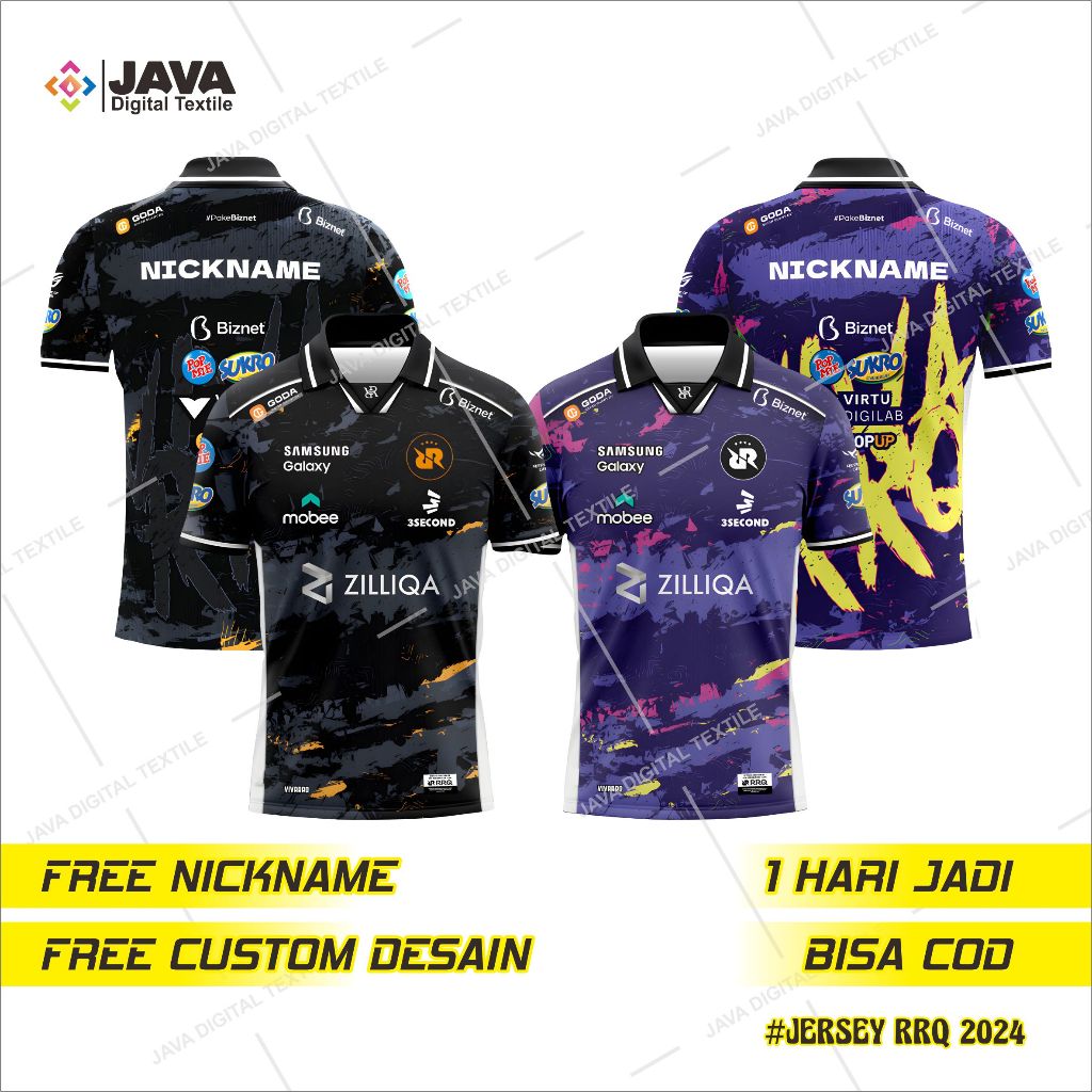 Jual Jersey RRQ 2024 S14 Terbaru Full Printing Gratis Nick Name ...