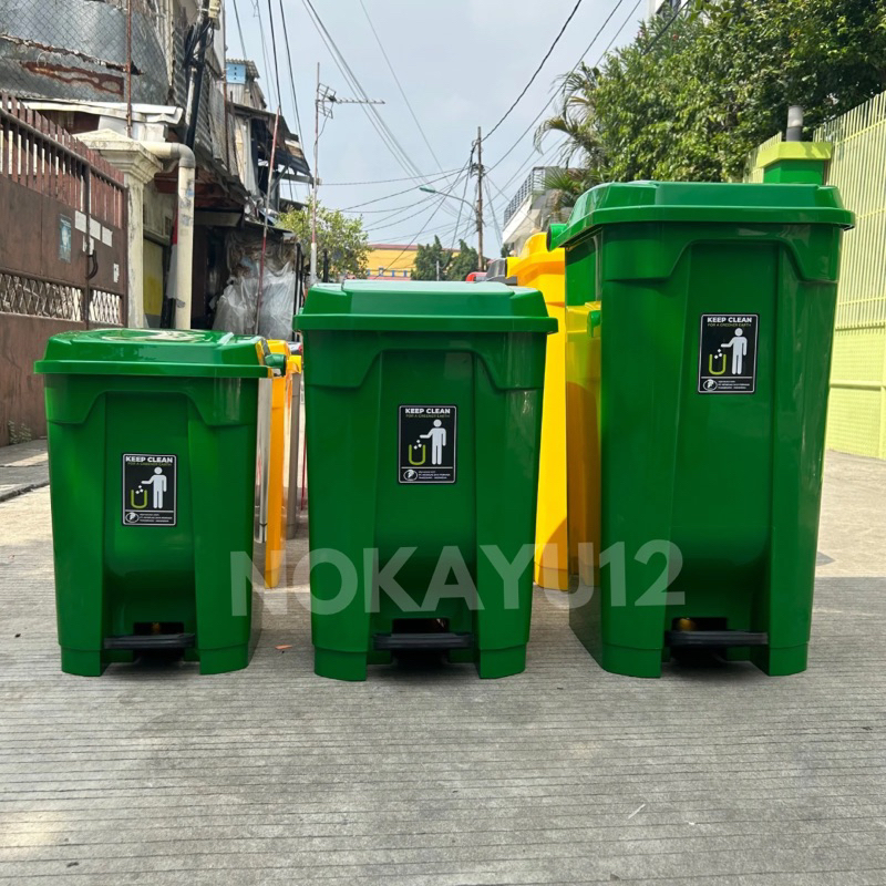 Jual Green Leaf 2160 - Tempat Sampah Bio Dustbin Earth 50 Liter Injak 2160 | Shopee Indonesia