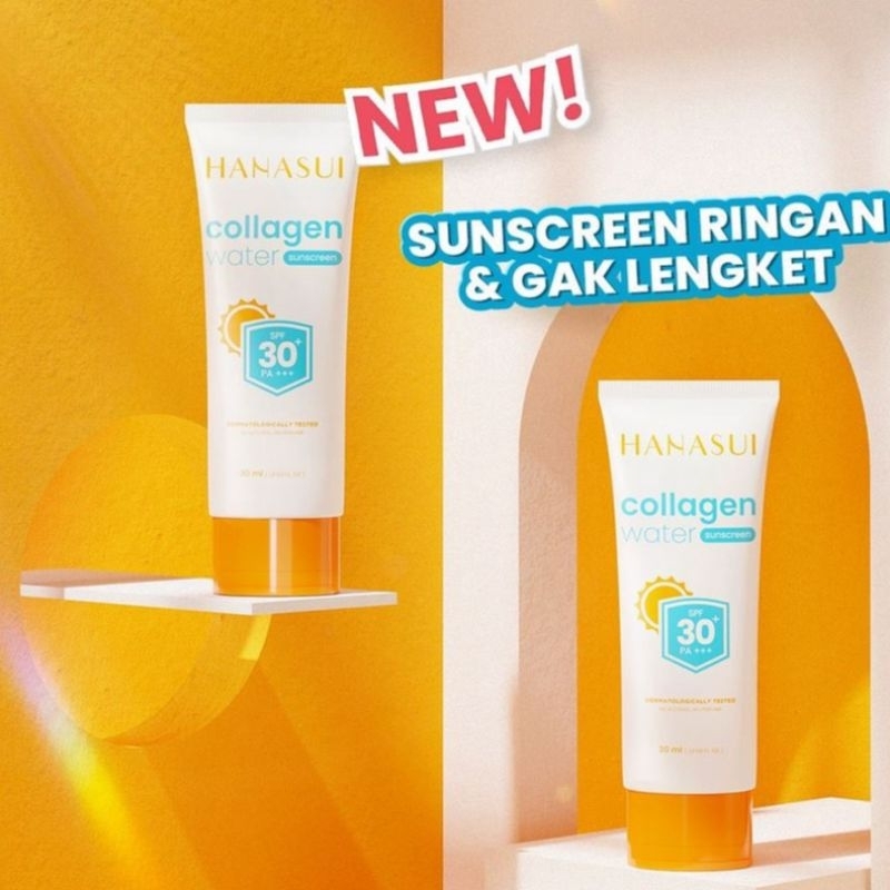 Jual Hanasui Collagen Water Sunscreen SPF 30++ 30ml | Shopee Indonesia