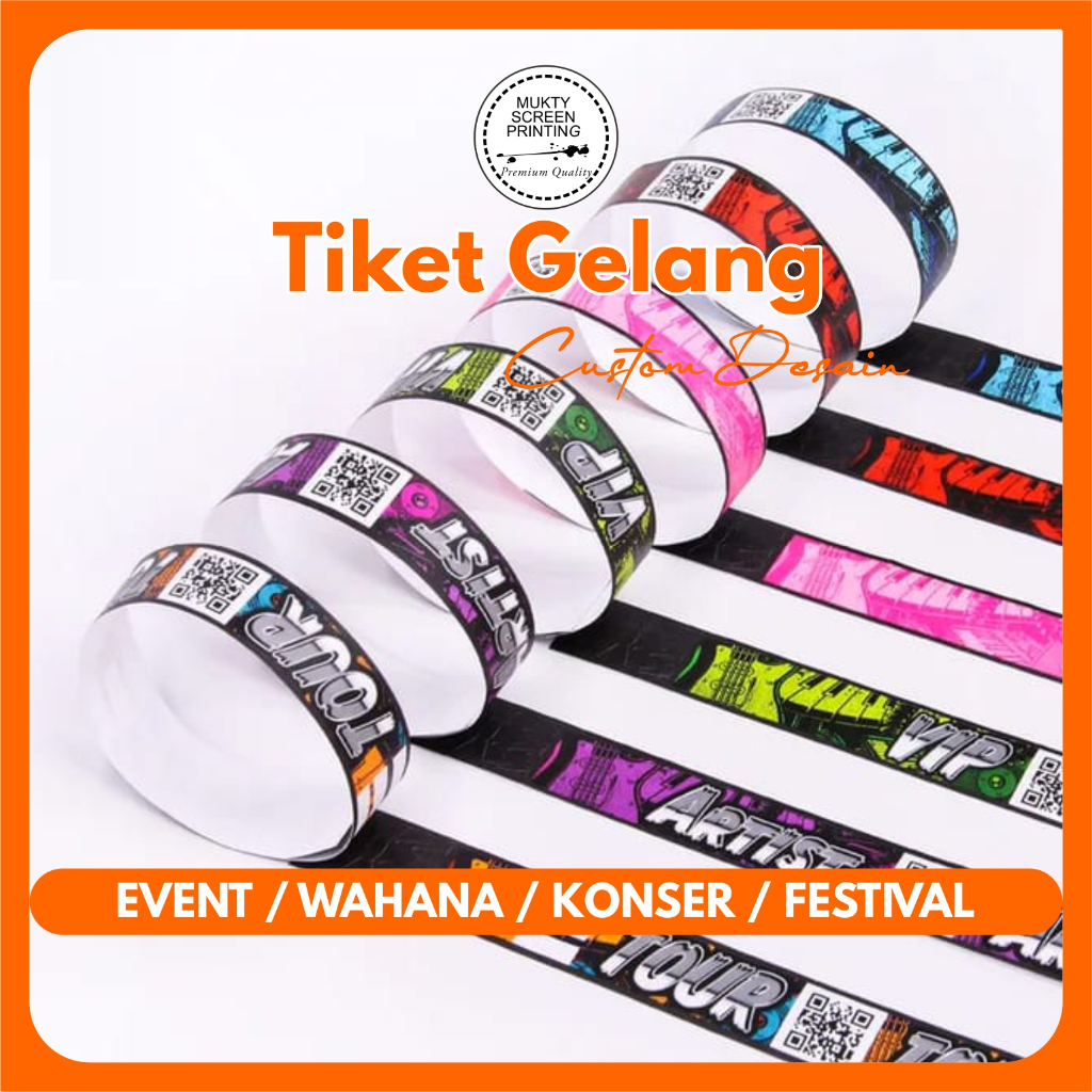 Jual GELANG TIKET EVENT / WAHANA / KONSER / FESTIVAL PAPER YUPO ...
